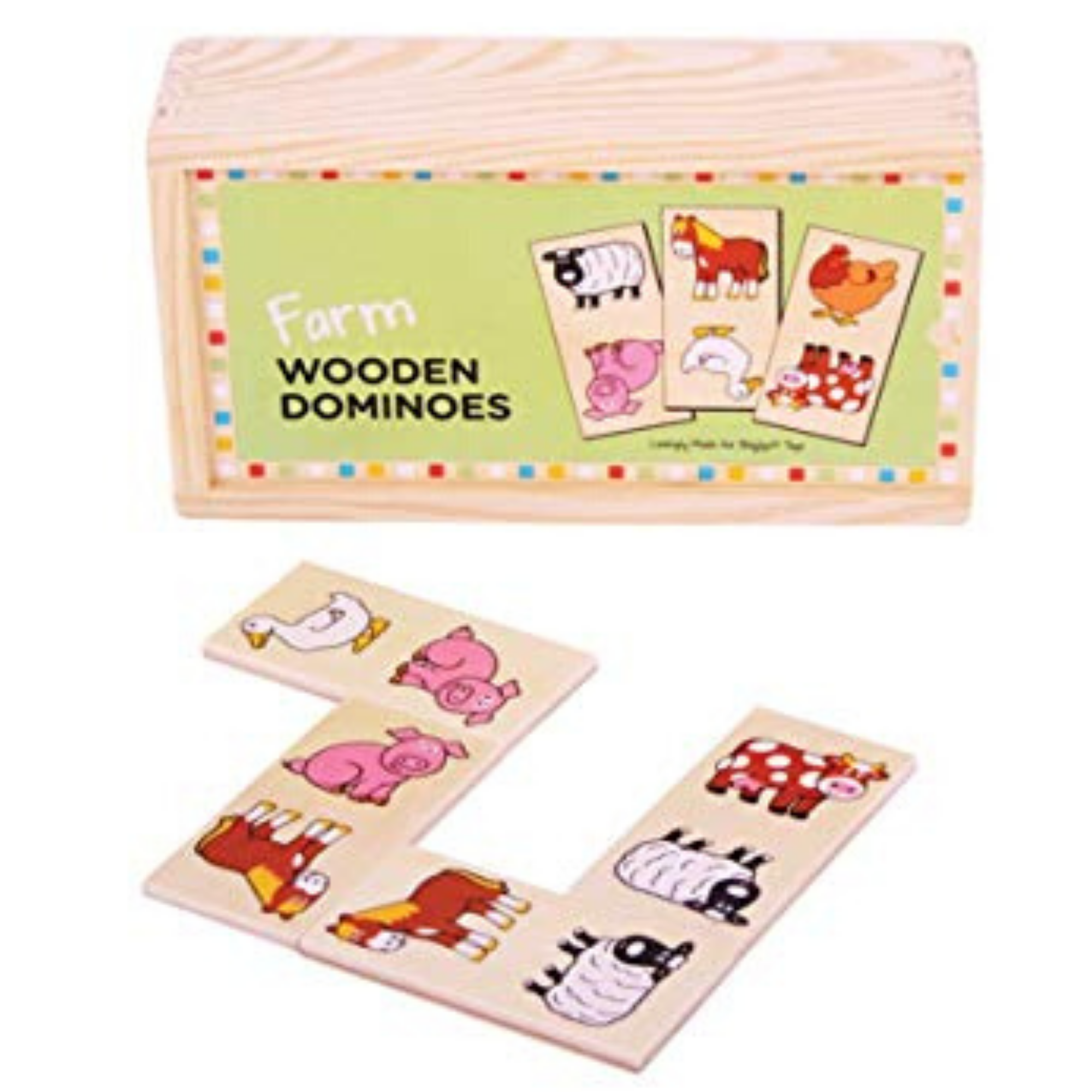 Wooden Farm Dominoes