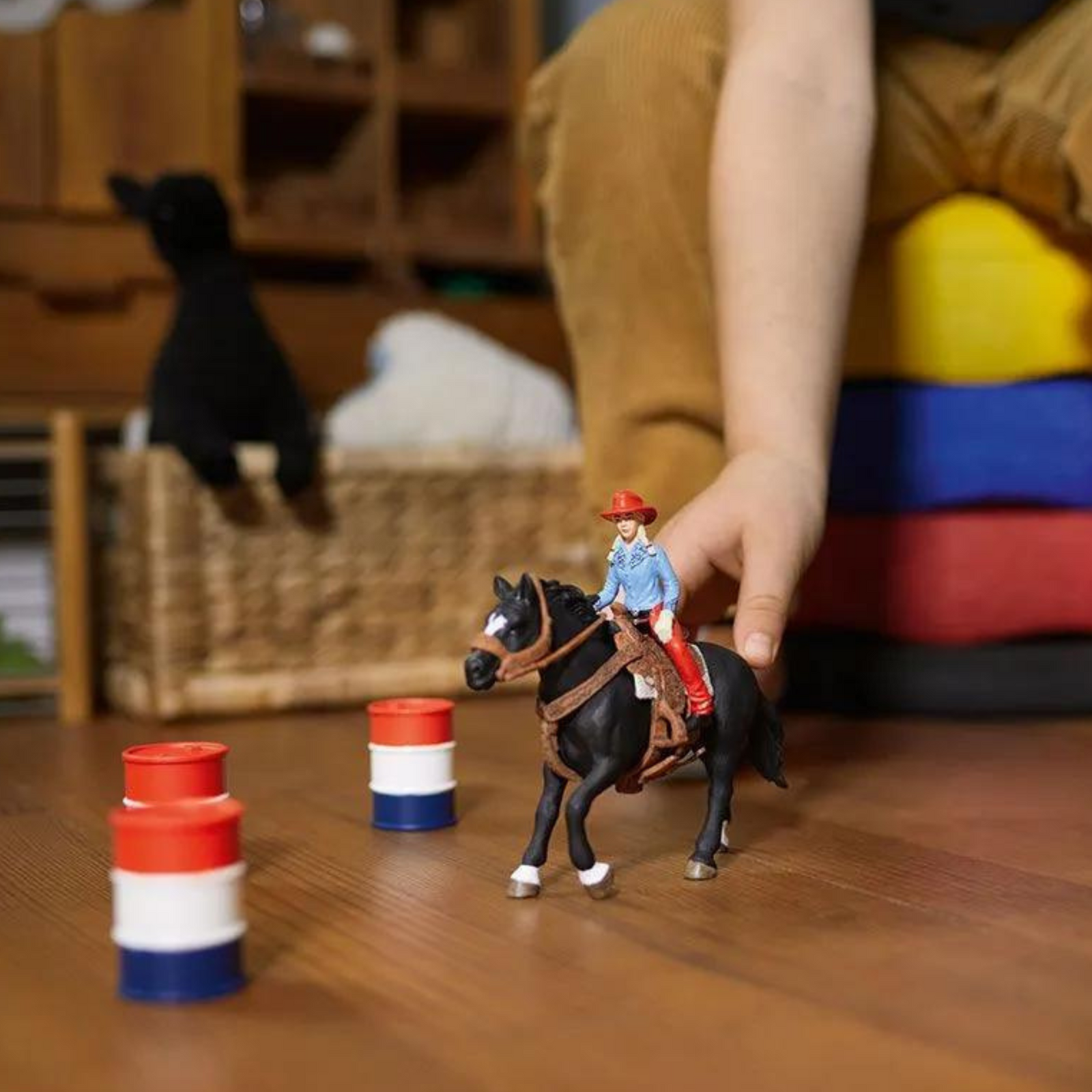 Schleich Cowgirl Barrel Racing Fun 42576
