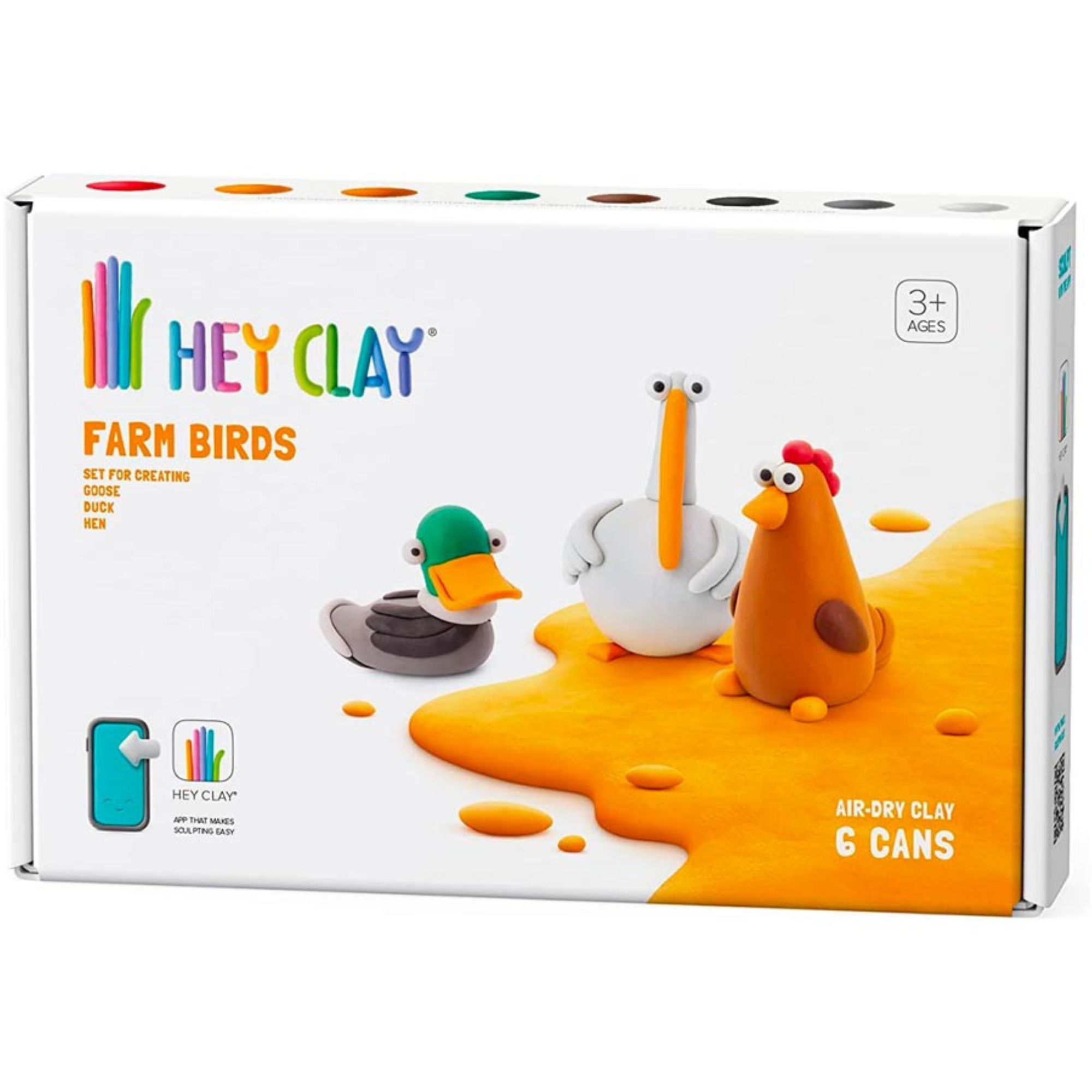 Hey Clay Modelling Farm Birds Set