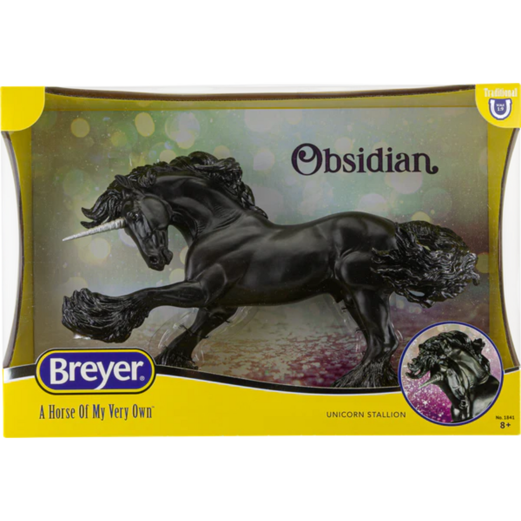 Breyer Traditional Obsidian Unicorn Stallion 1841