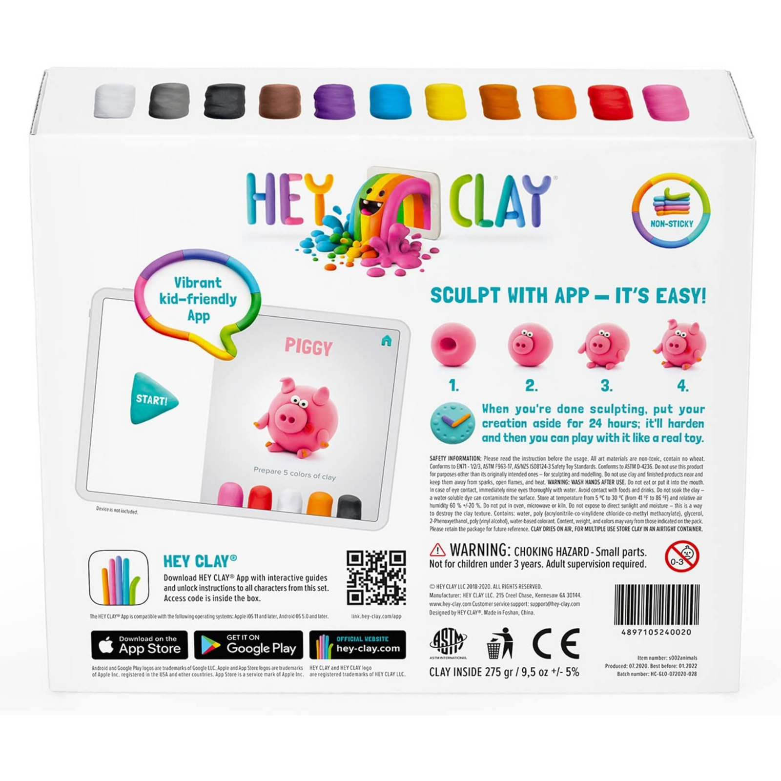 Hey Clay Modelling Farm Animals Set