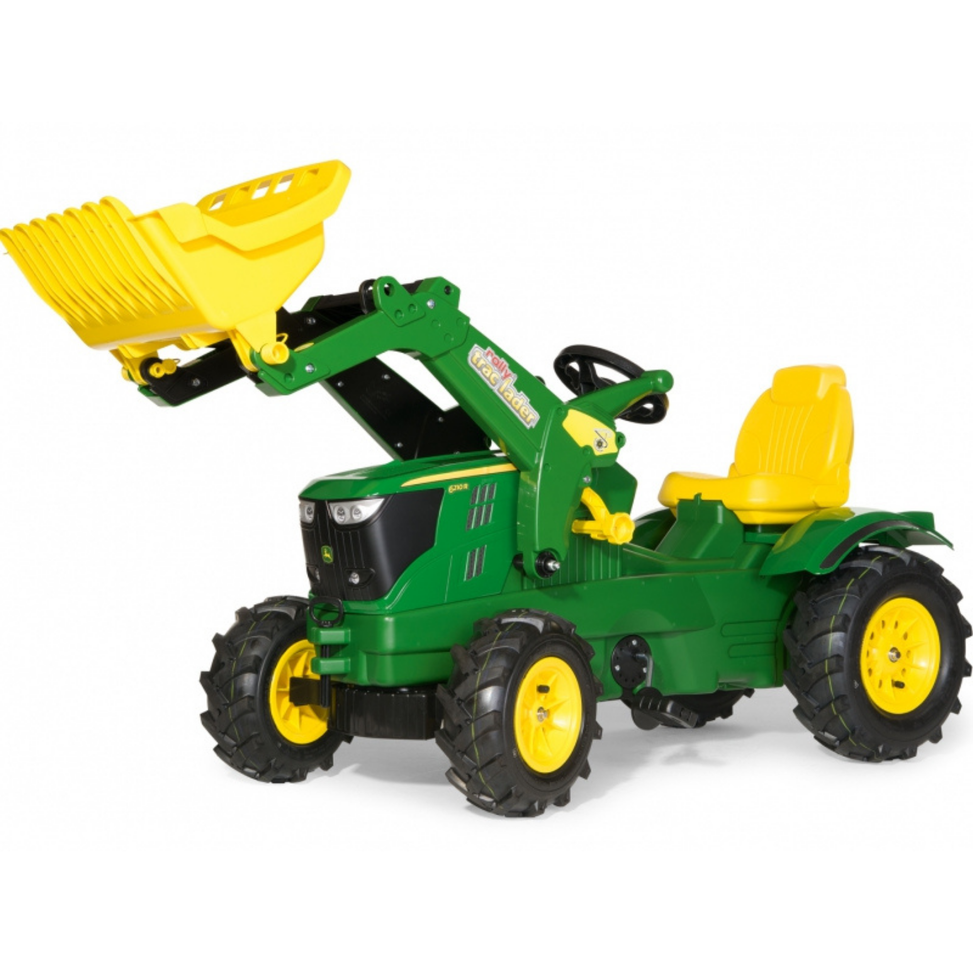 Rolly John Deere 6210R with Frontloader & Pneumatic Tyres 611102