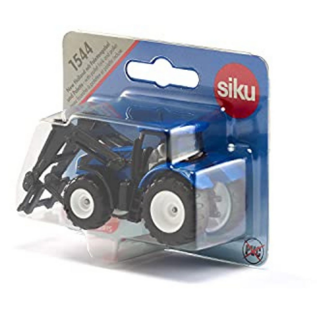 Siku 1544 Mini New Holland Tractor with Pallet Fork & Pallet